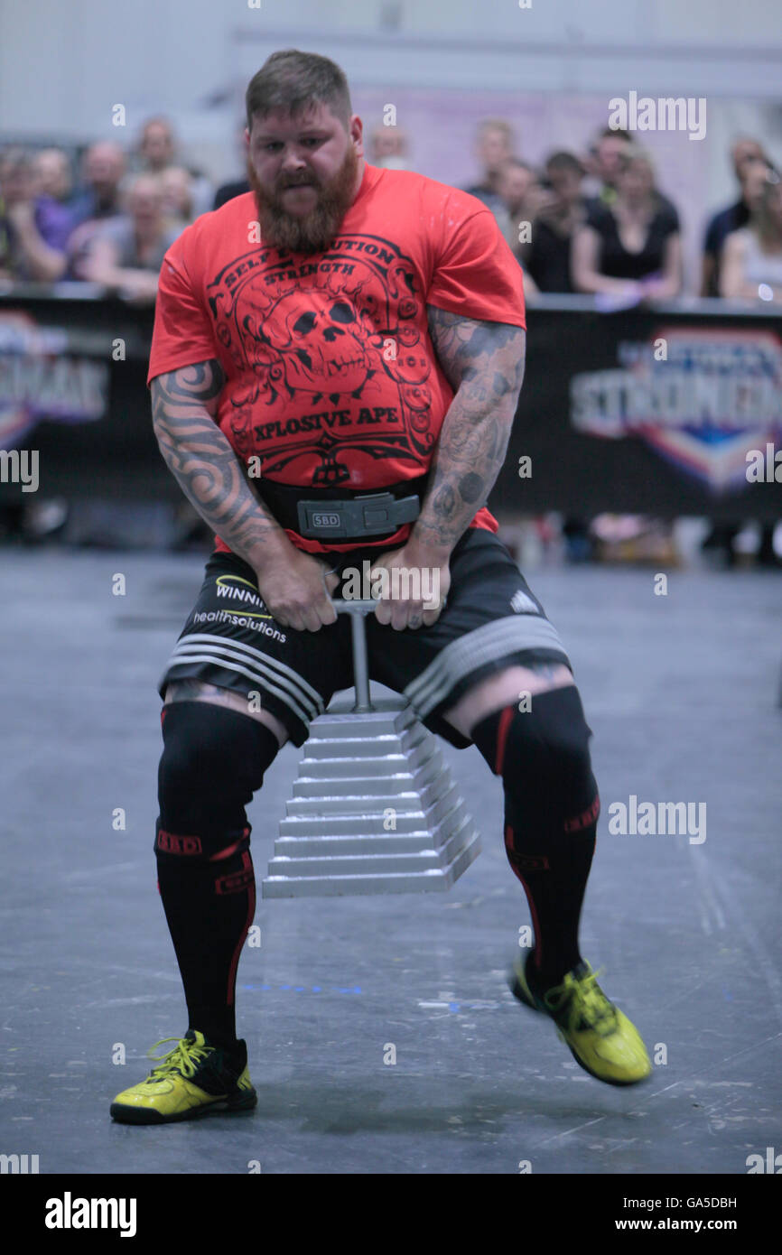 London, UK. 3rd July, 2016. The British strongest man competition ...