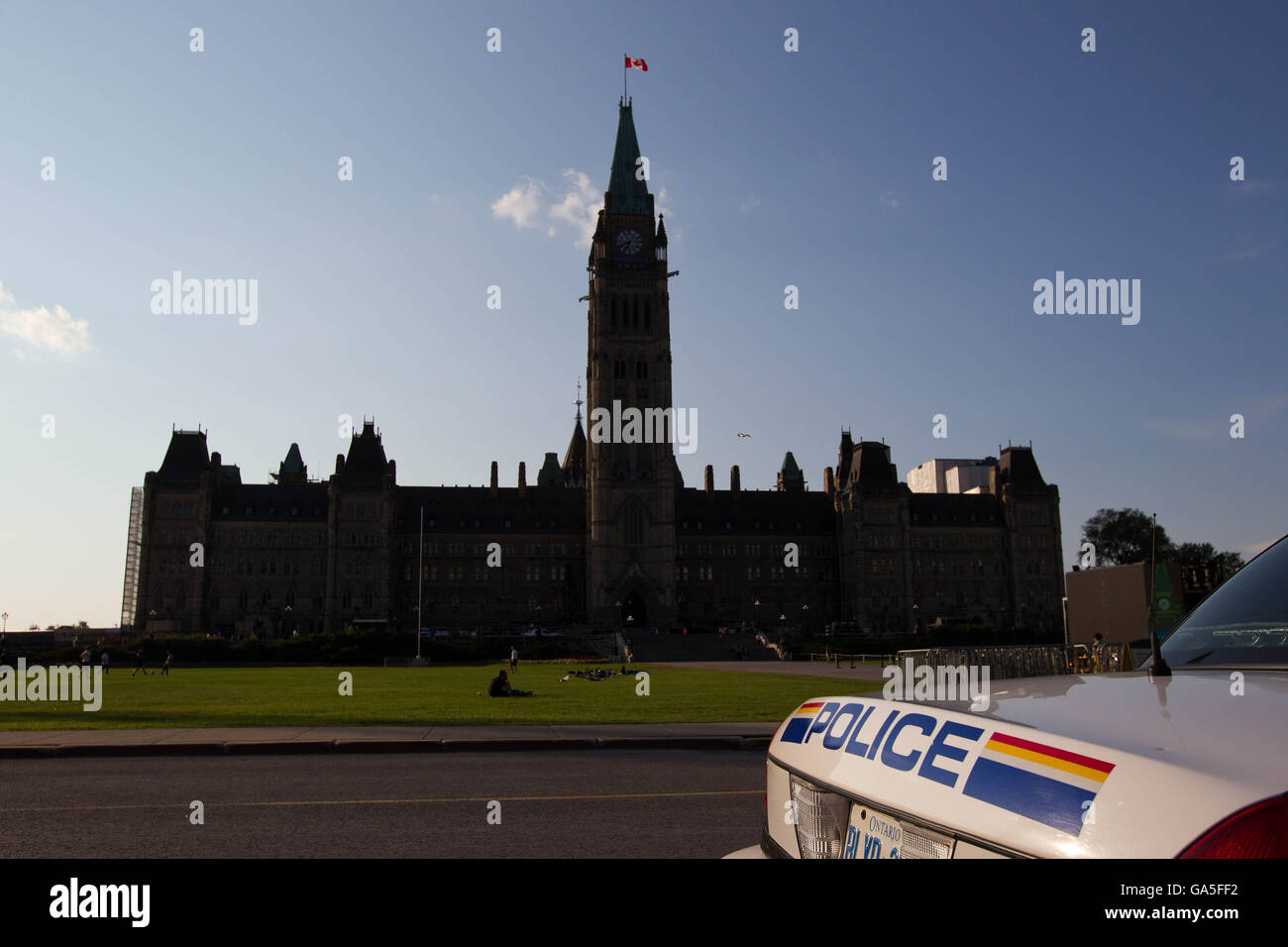 Ottawa, Ontario, Canada. 26th July, 2015. An RCMP police car sits on ...