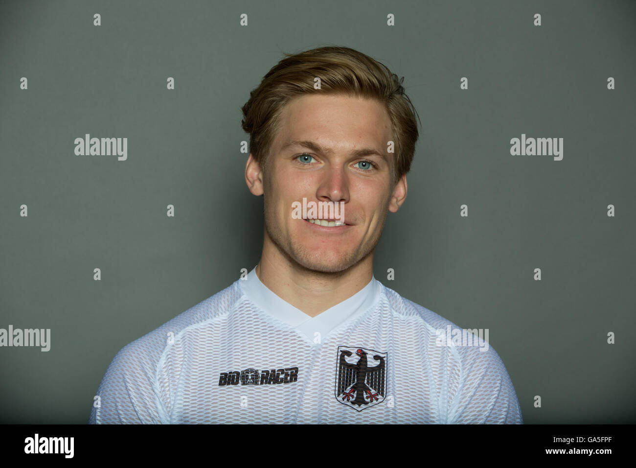 The BMX rider Luis Brethauer posing alongside German BMX Race ...