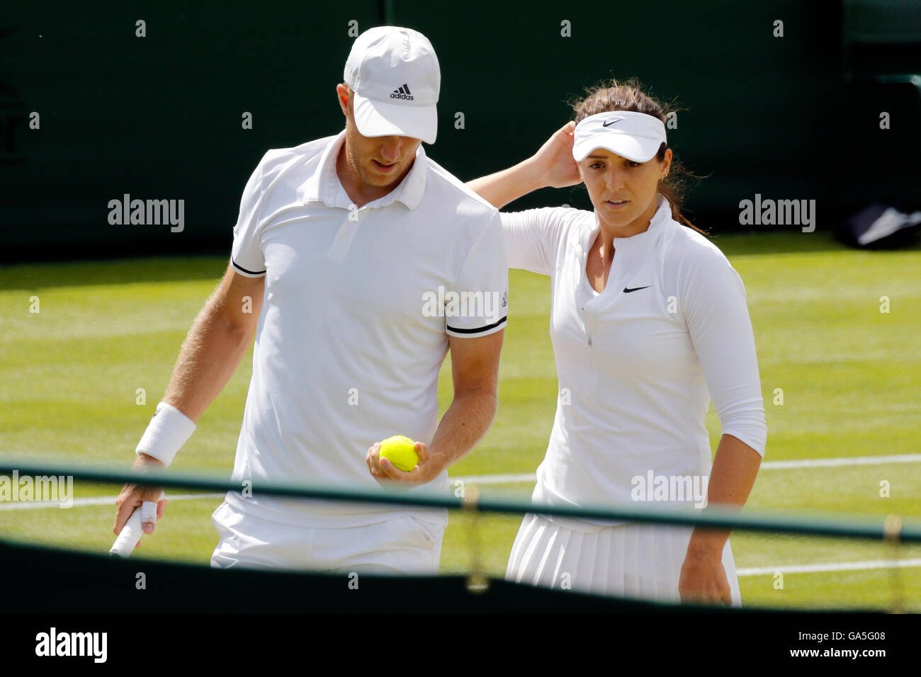 London, UK. 3rd July, 2016. Dominic Inglot & Laura Robson Great Britian ...