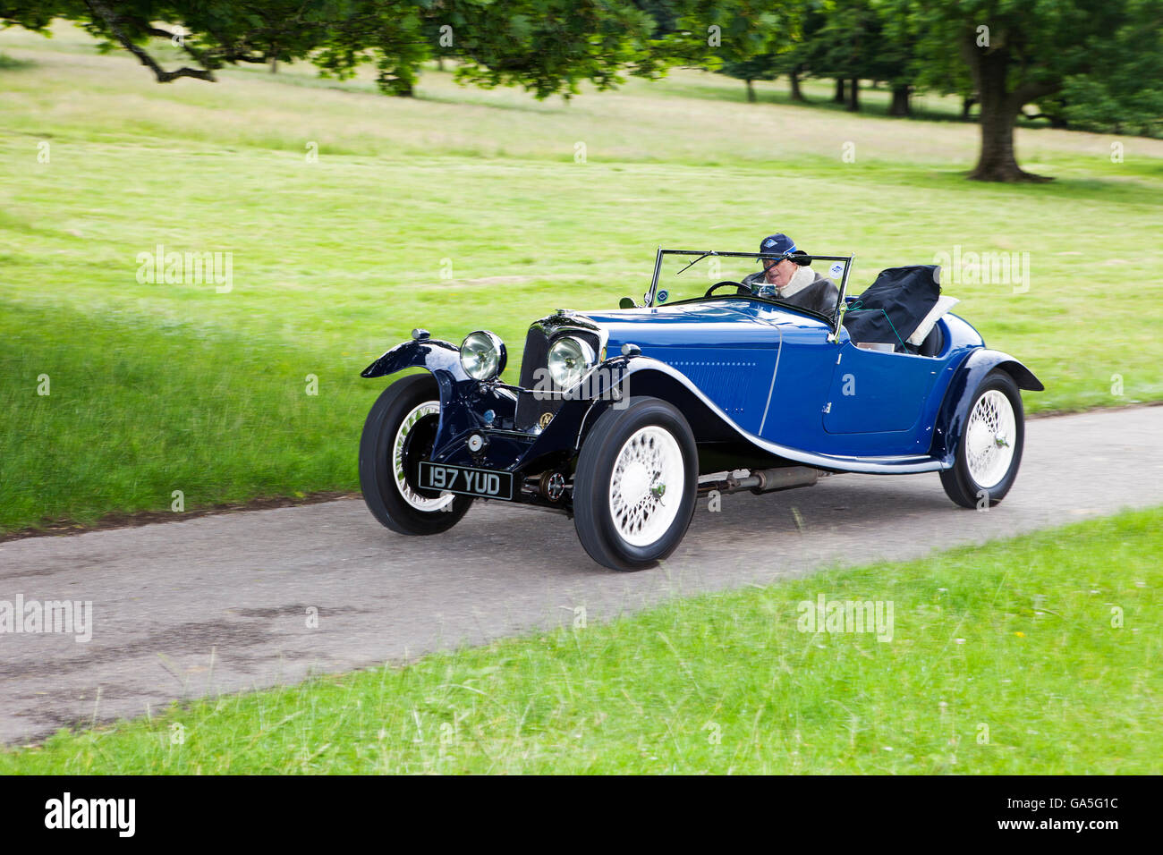 1935 Riley at Leighton Hall Classic Car Rally, Carnforth, Lancashire ...