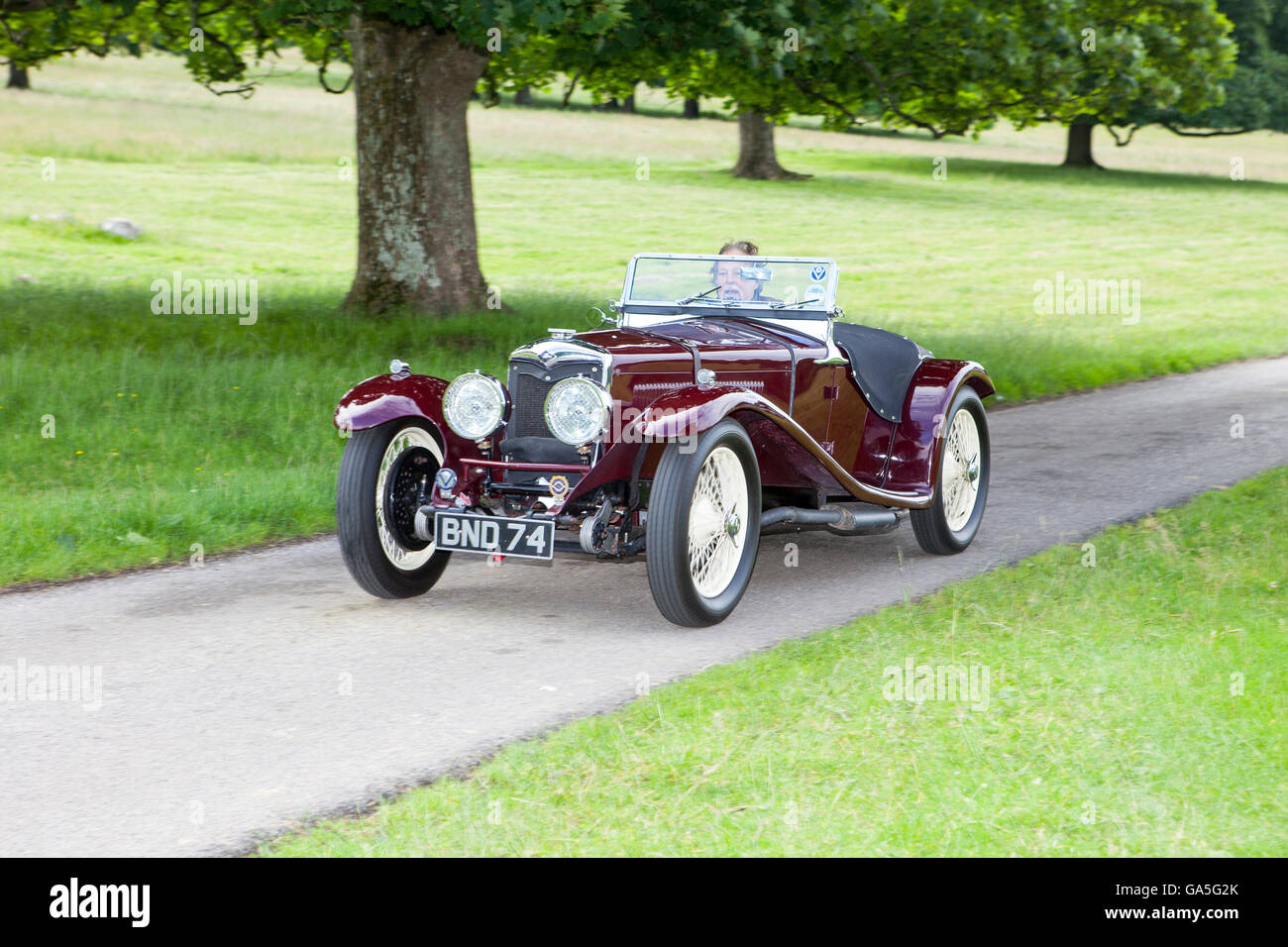 Riley at Leighton Hall Classic Car Rally, Carnforth, Lancashire, UK ...