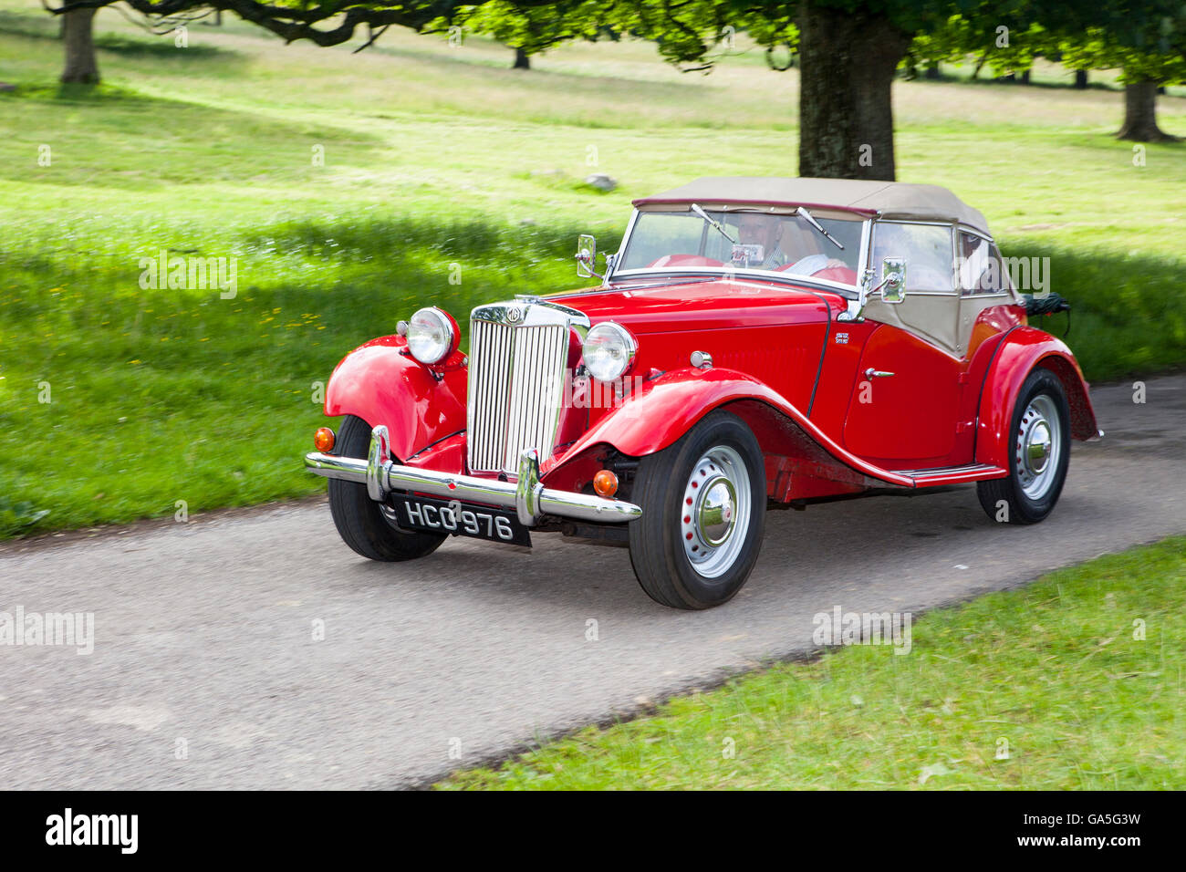 MG Midget at Leighton Hall Classic Car Rally, Carnforth, Lancashire, UK ...