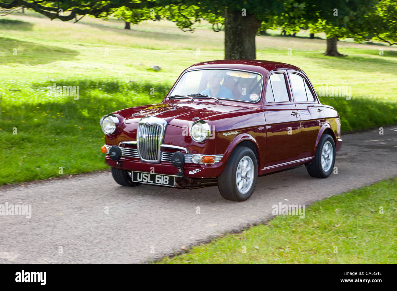 Red Riley 1.5 at Leighton Hall Classic Car Rally, Carnforth, Lancashire ...