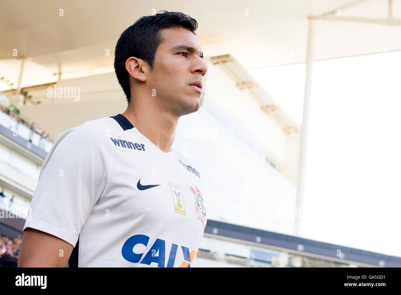 SAO PAULO, Brazil - 07/03/2016: CORINTHIANS X FLAMINGO - Balbuena ...