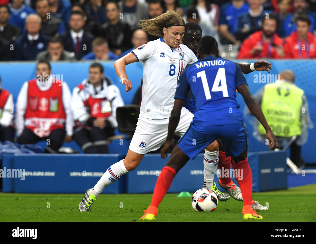 Icelands birkir bjarnason during euro hi-res stock photography and ...