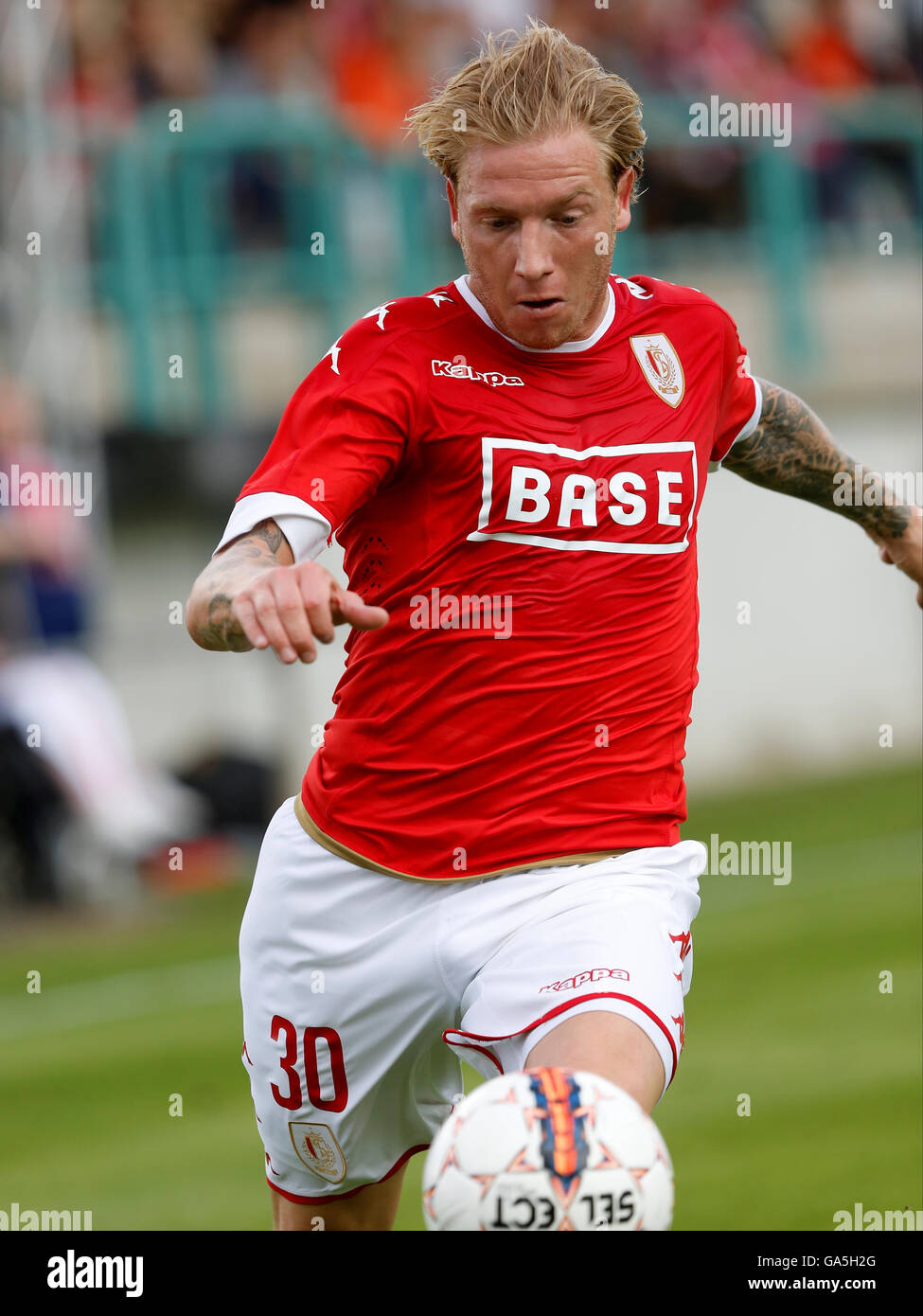 Walhain, Belgium. 3 Jul, 2016. Standard de Liège's Jonathan LEGEAR (#30 ...