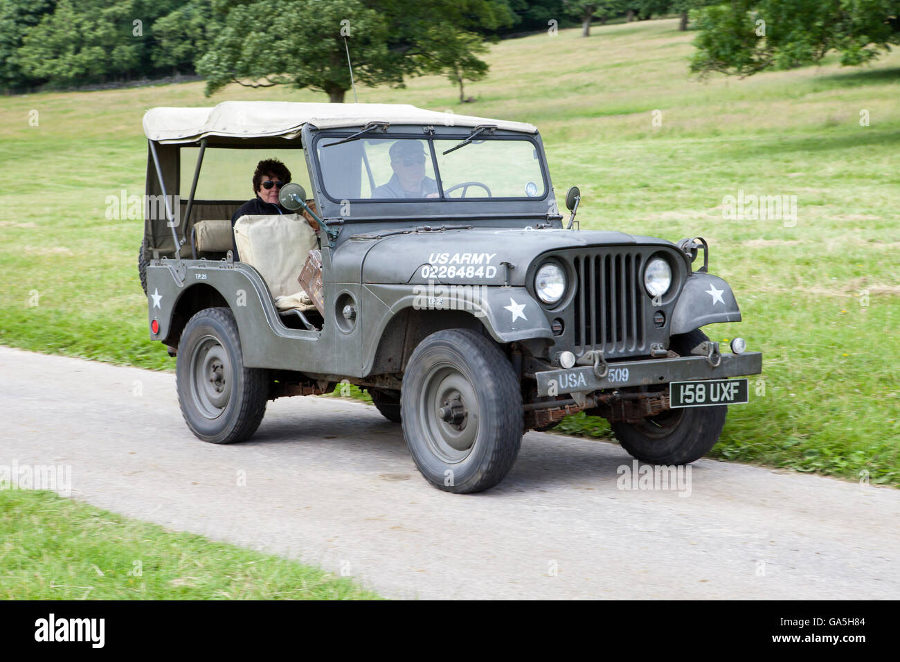 1953 Willys Jeep at Leighton Hall Classic Car Rally, Carnforth ...