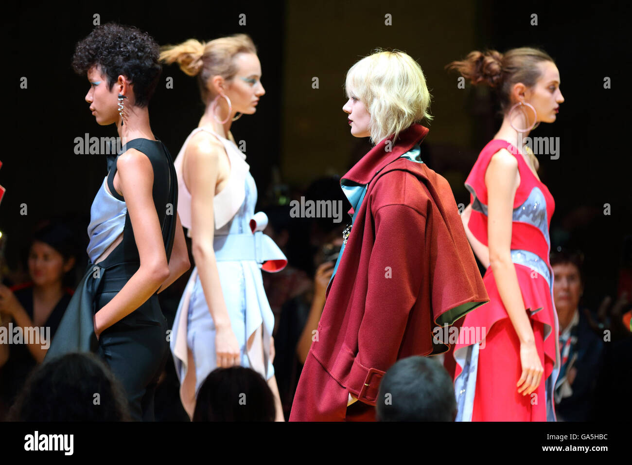 Paris, France. 3rd July, 2016. A model wears a creation by Italian ...