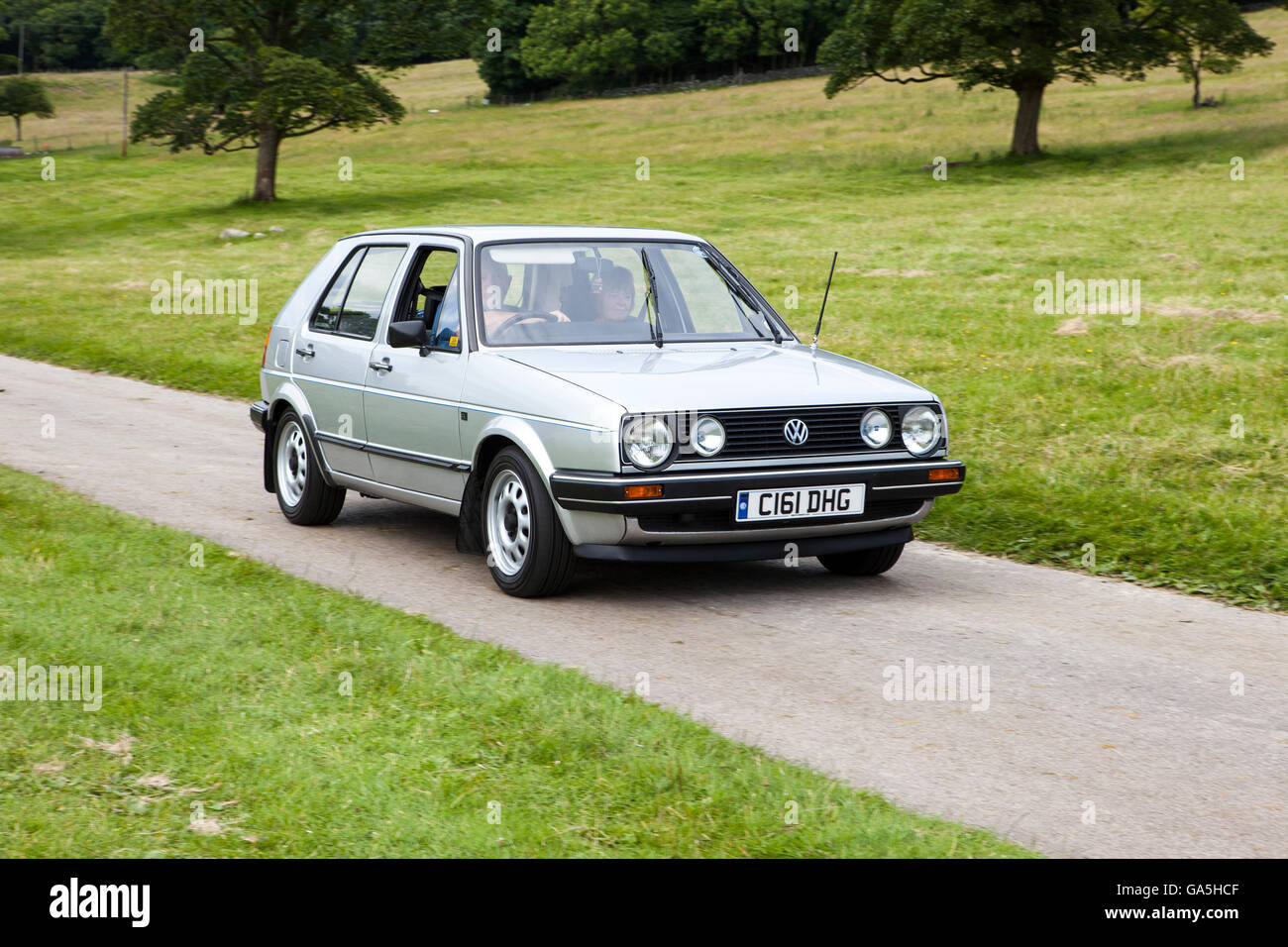 1985 VW Volswagen Golf CL at Leighton Hall Classic Car Rally, Carnforth ...