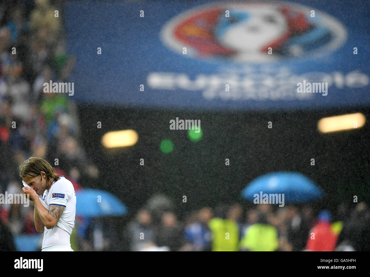 Icelands birkir bjarnason during euro hi-res stock photography and ...
