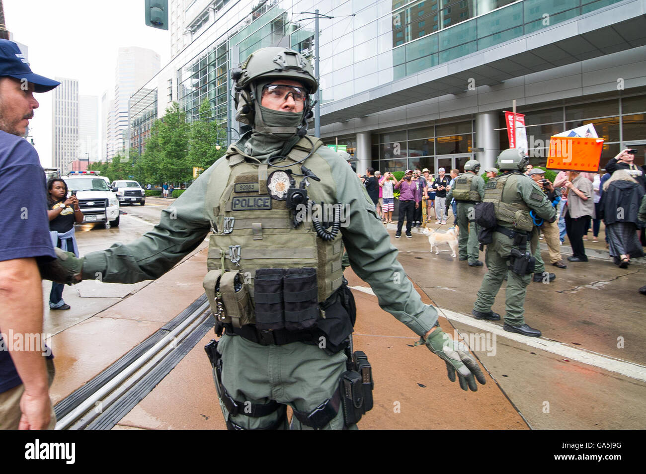 Denver, Colorado, USA. 1st July, 2016. After Anti and Pro-Trump ...