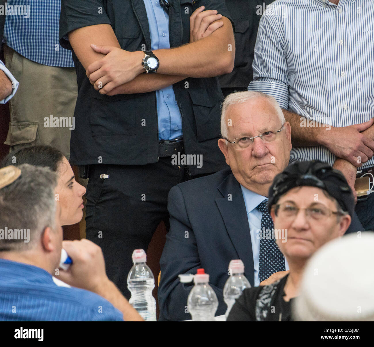 Israel. 3rd July, 2016. Left To Right: Israeli Justice minister Ayelet ...