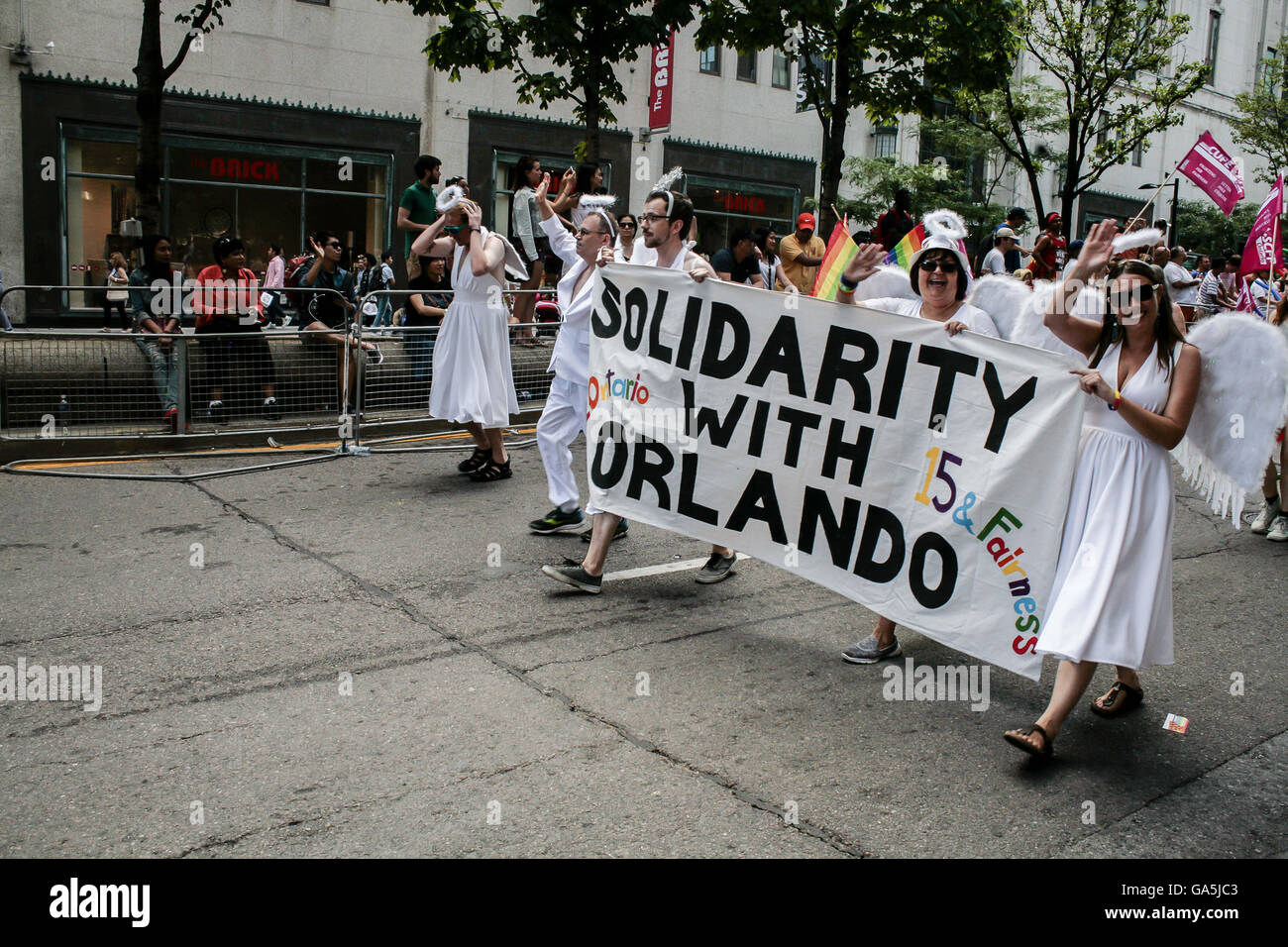 Toronto pride flags hi-res stock photography and images - Alamy