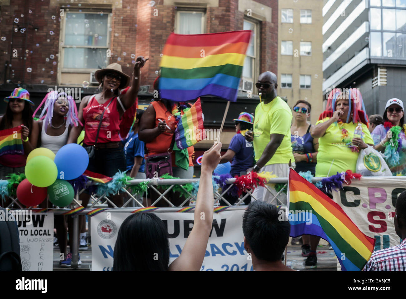 Toronto pride flags hi-res stock photography and images - Alamy