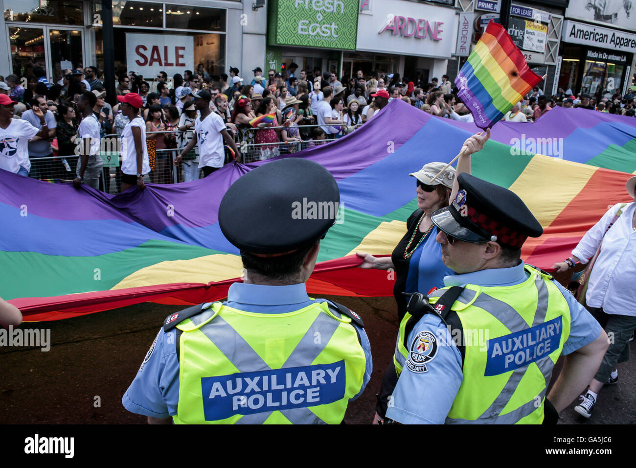 Toronto pride flags hi-res stock photography and images - Alamy