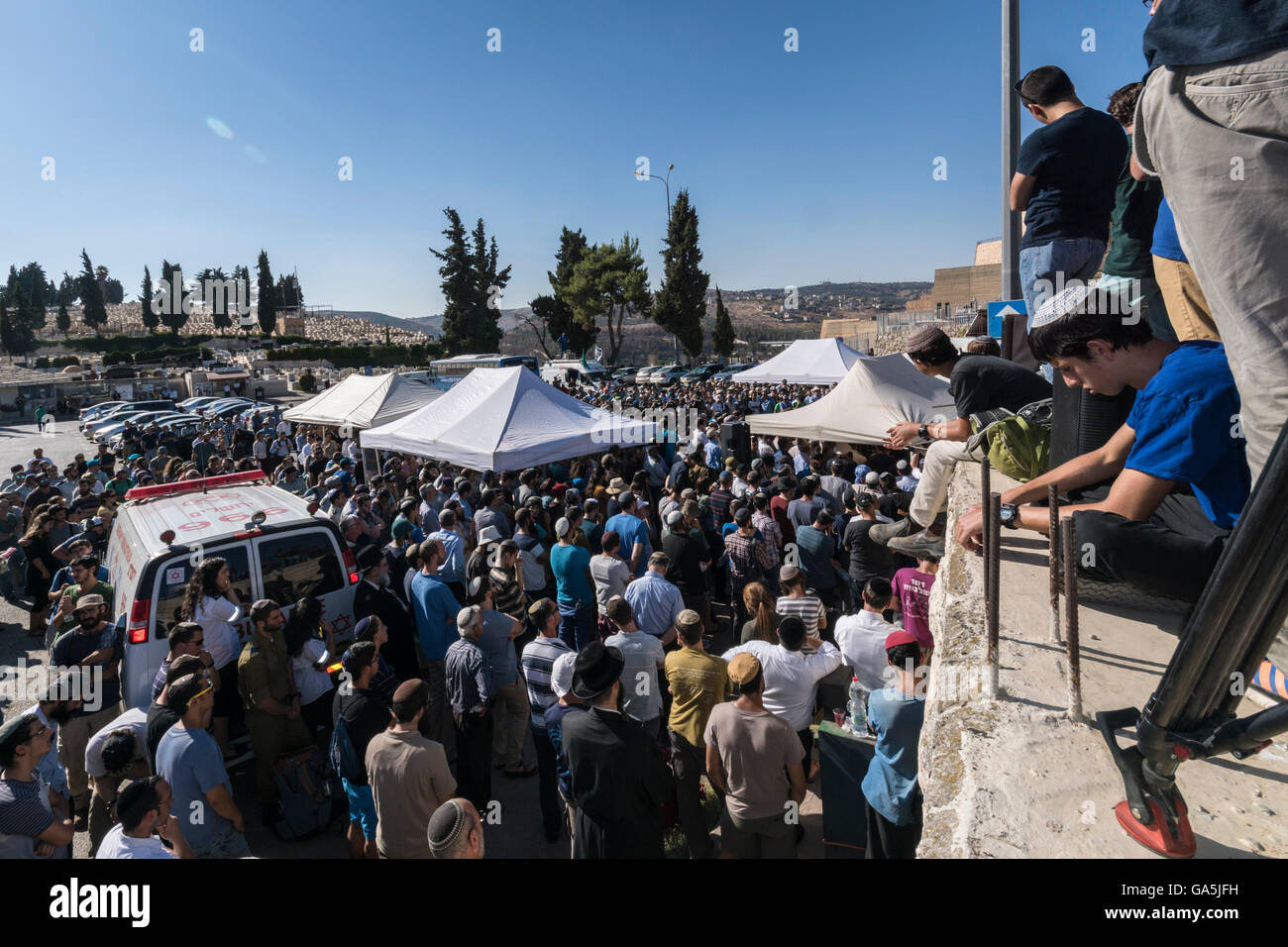 Israel. 3rd July, 2016. Jerusalem. The funeral of Michael Mark, a ...