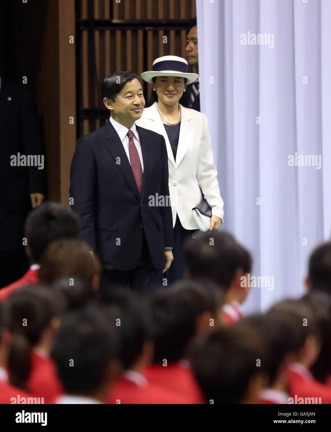 Tokyo, Japan. 3rd July, 2016. Japanese Crown Prince Naruhito (L) and ...