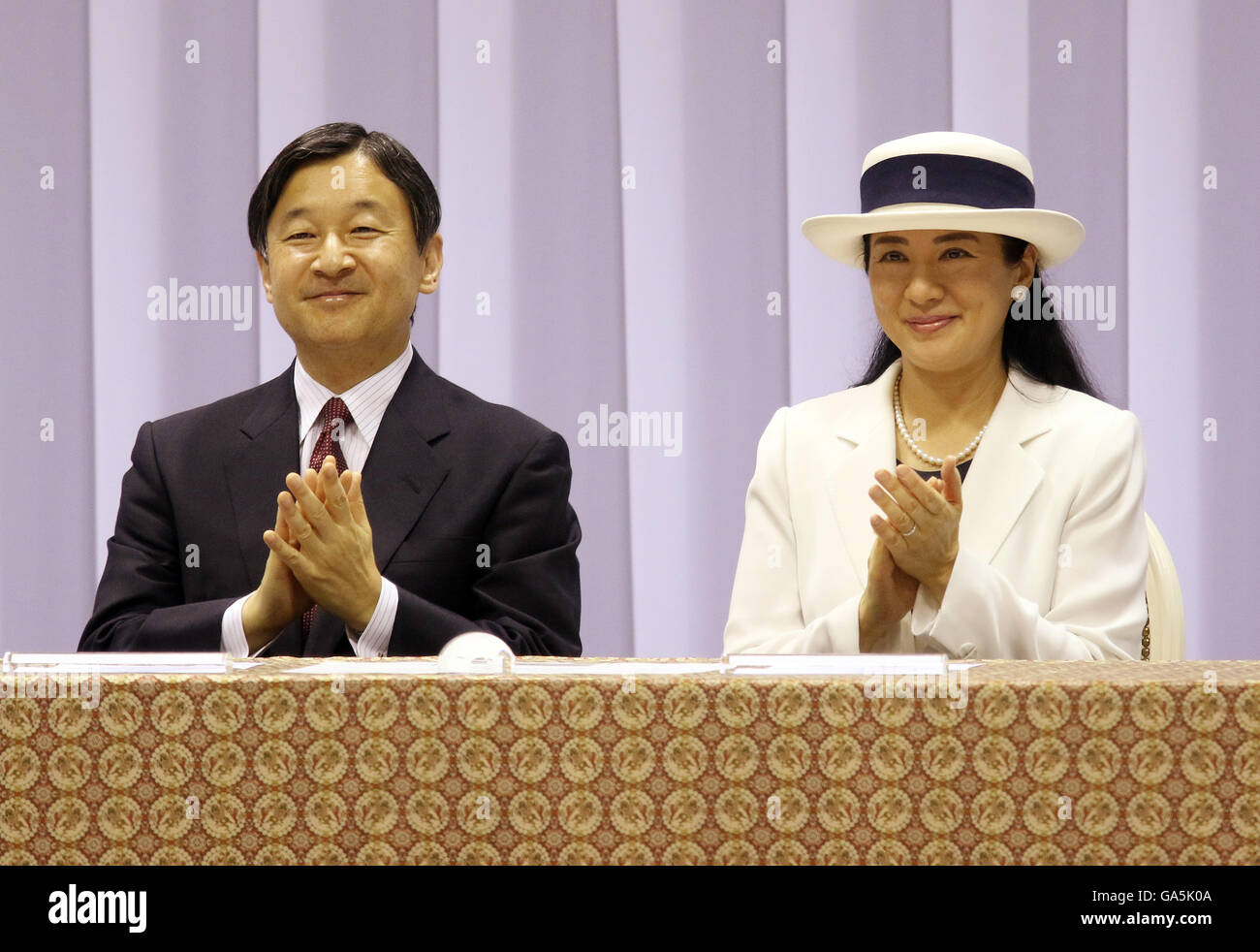 Tokyo, Japan. 3rd July, 2016. Japanese Crown Prince Naruhito (L) and ...