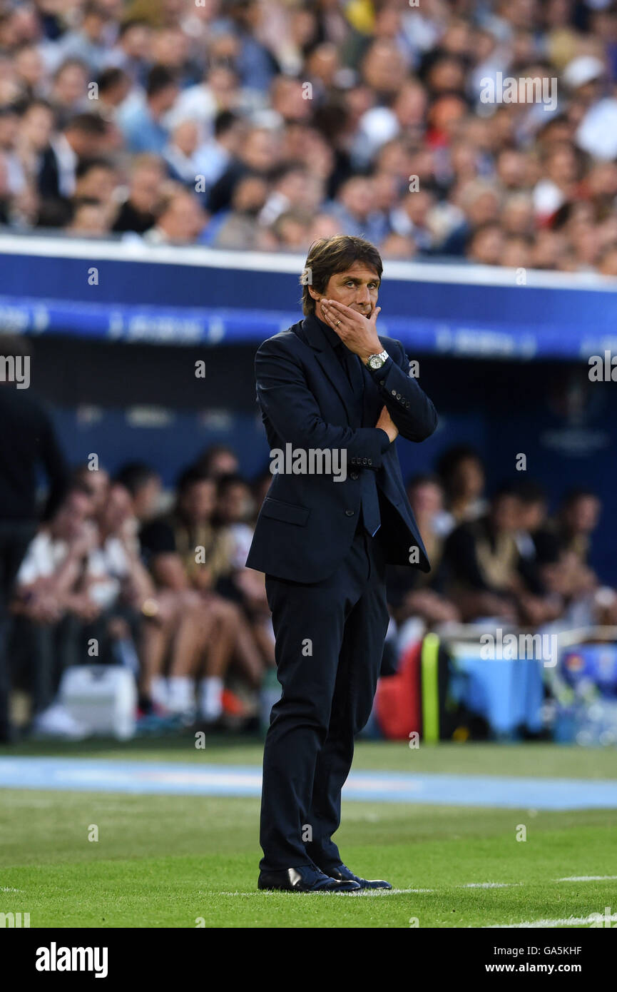 Antonio Conte, Coach (Italy) ; July 02, 2016 - Football : Uefa Euro ...