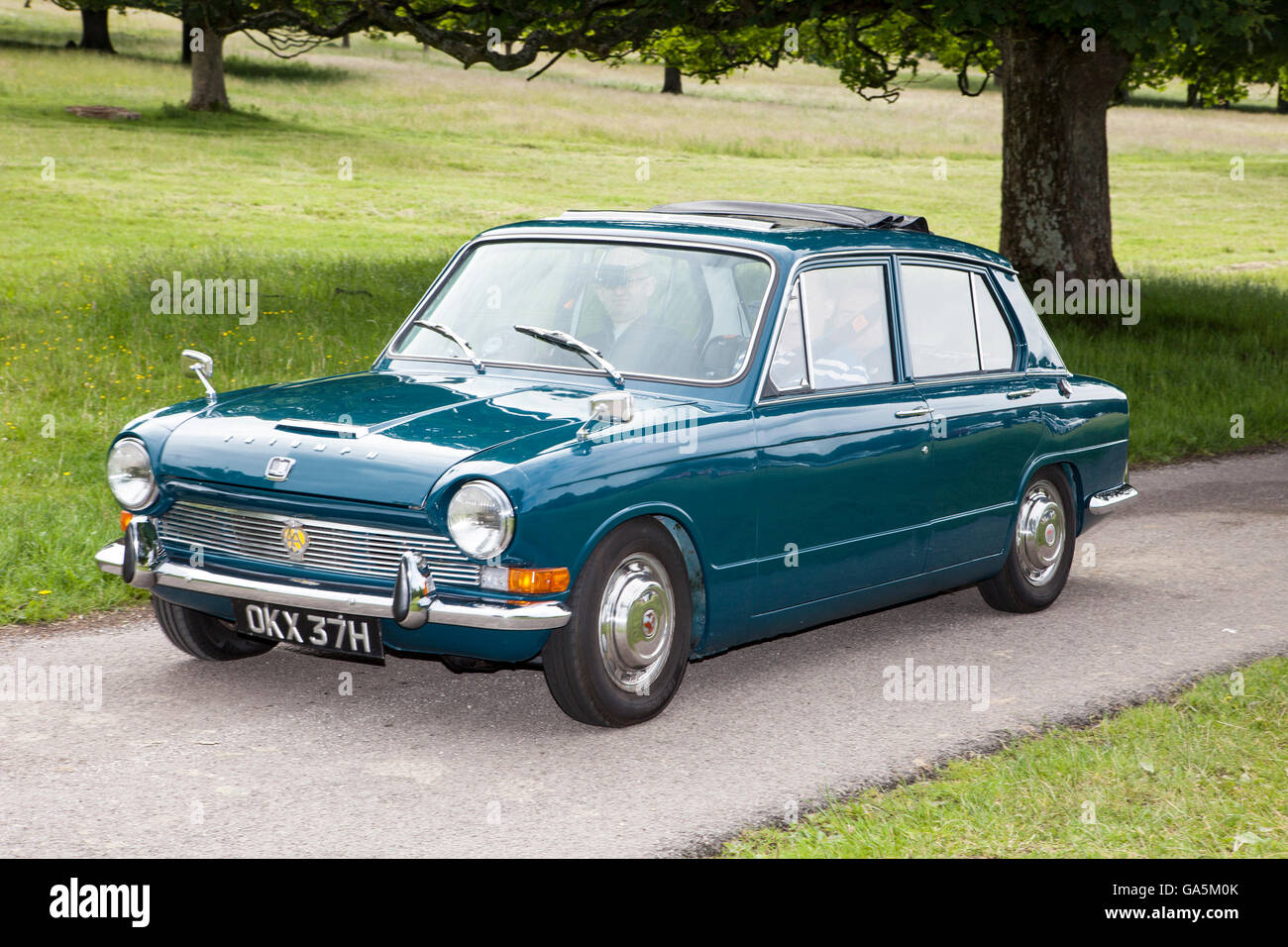 1970 70s Blue triumph 1300 at Leighton Hall Classic Car Rally ...