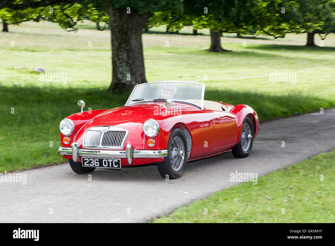 236OTC 1960 MG A at Leighton Hall Classic Car Rally, Carnforth ...