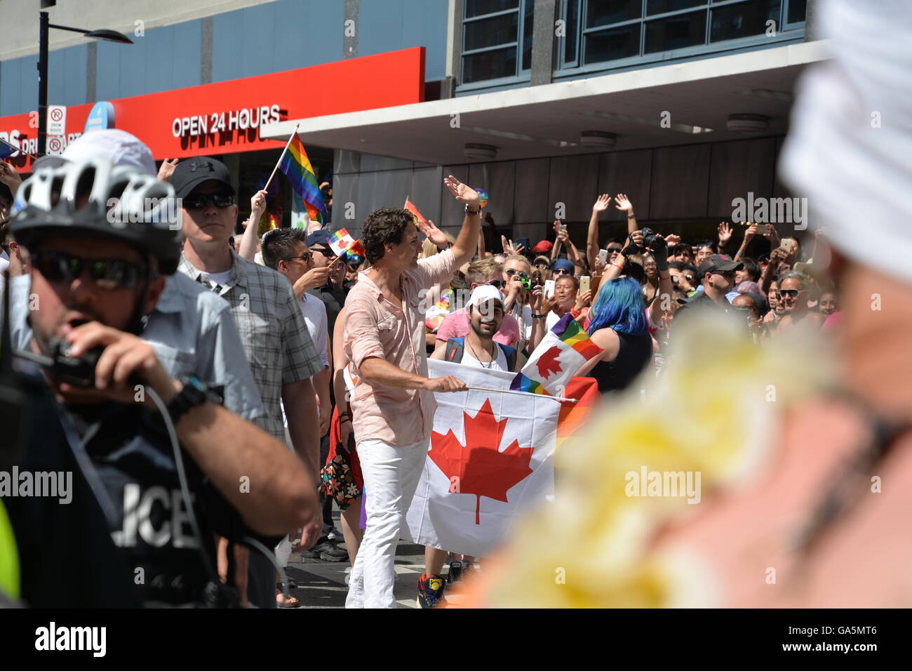 Toronto, Canada. 3rd July, 2016. Canadian Prime Minister Justin Trudeau ...