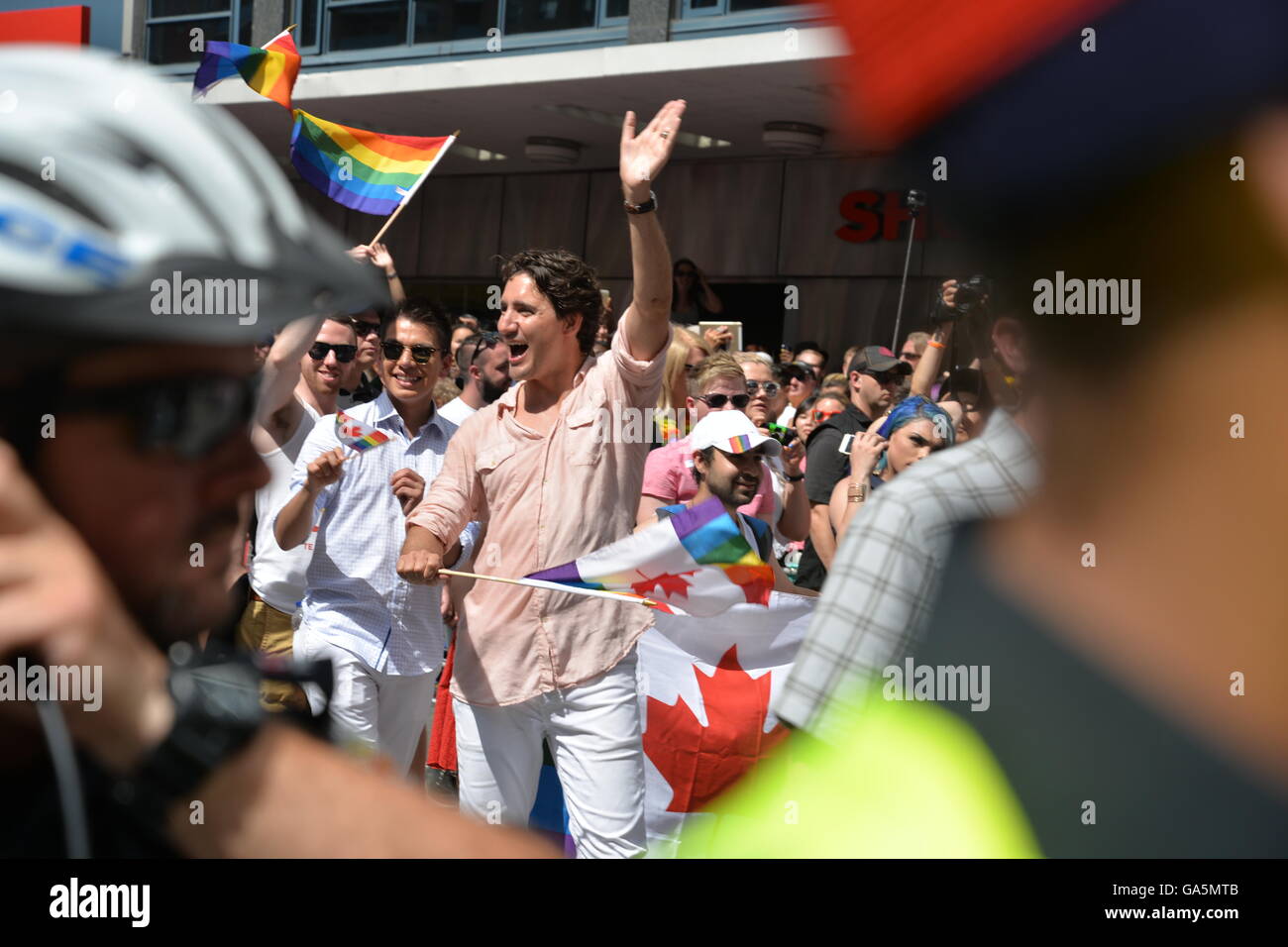 Toronto, Canada. 3rd July, 2016. Canadian Prime Minister Justin Trudeau ...