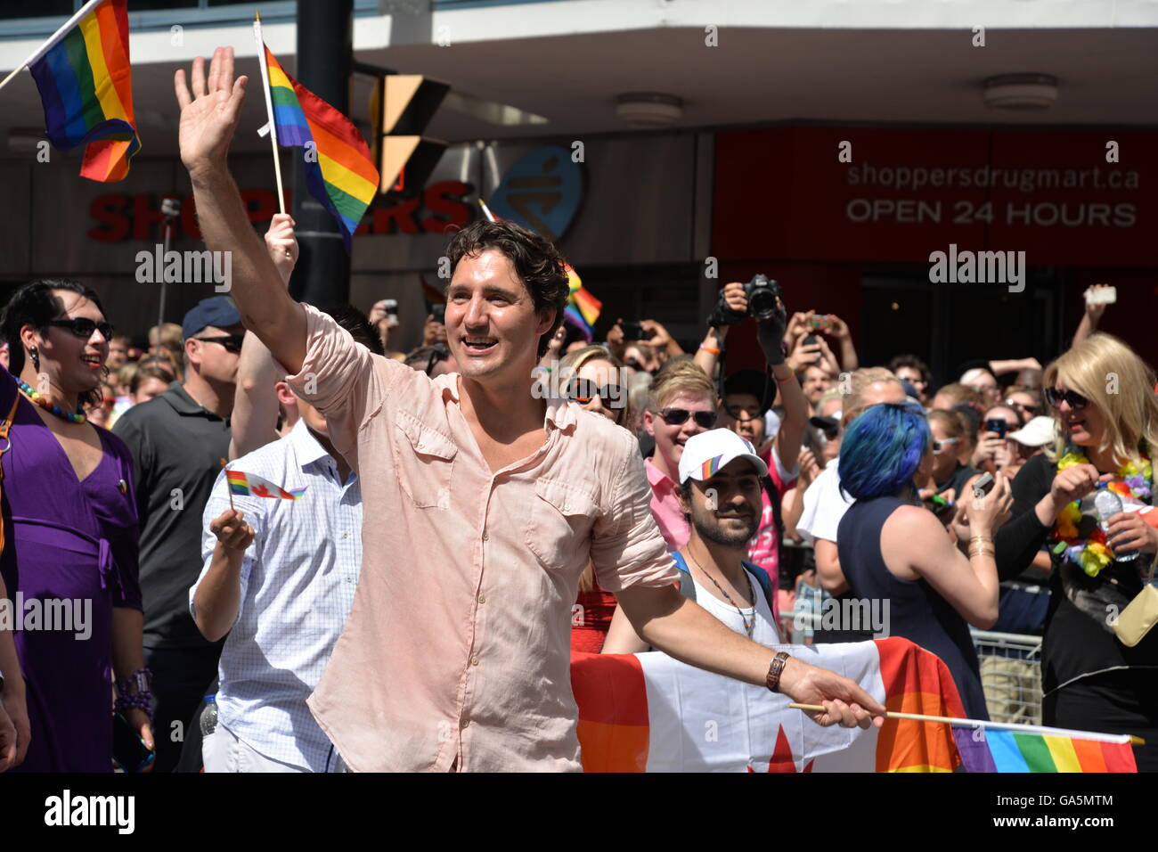 Toronto Canada 3rd July 2016 Canadian Prime Minister Justin Trudeau Participates At The