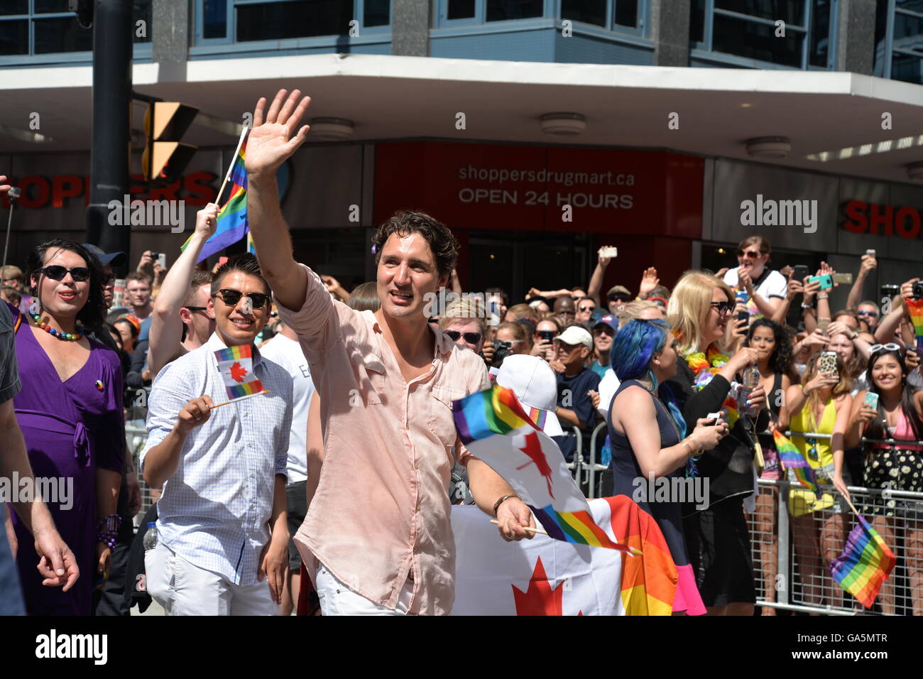 Toronto Canada 3rd July 2016 Canadian Prime Minister Justin Trudeau Participates At The