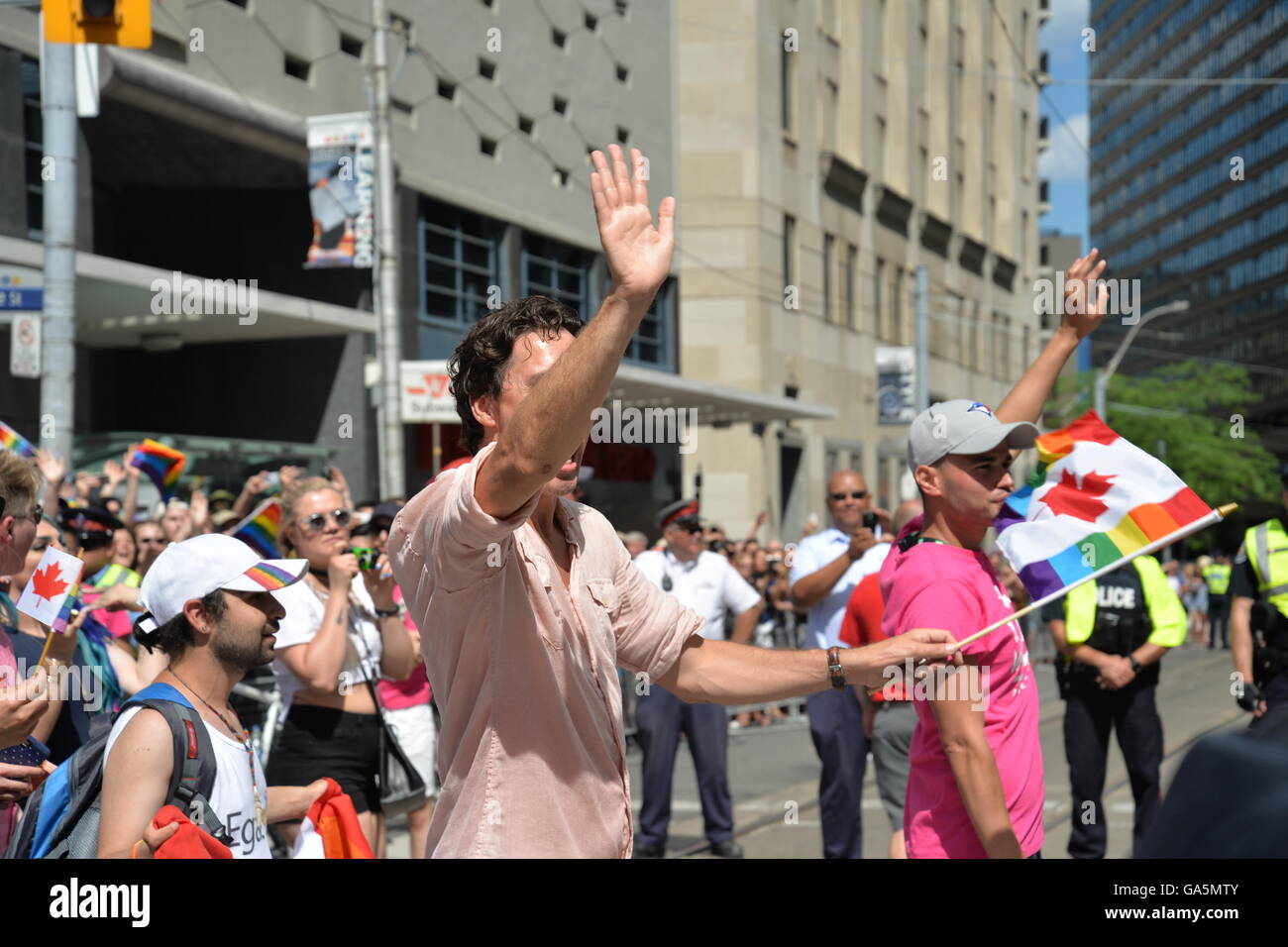 Toronto, Canada. 3rd July, 2016. Canadian Prime Minister Justin Trudeau ...