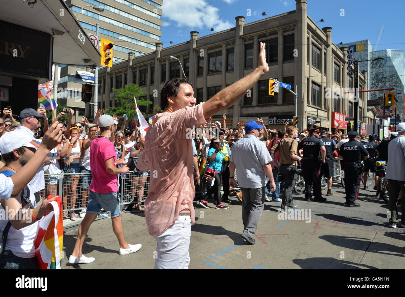 Toronto, Canada. 3rd July, 2016. Canadian Prime Minister Justin Trudeau ...