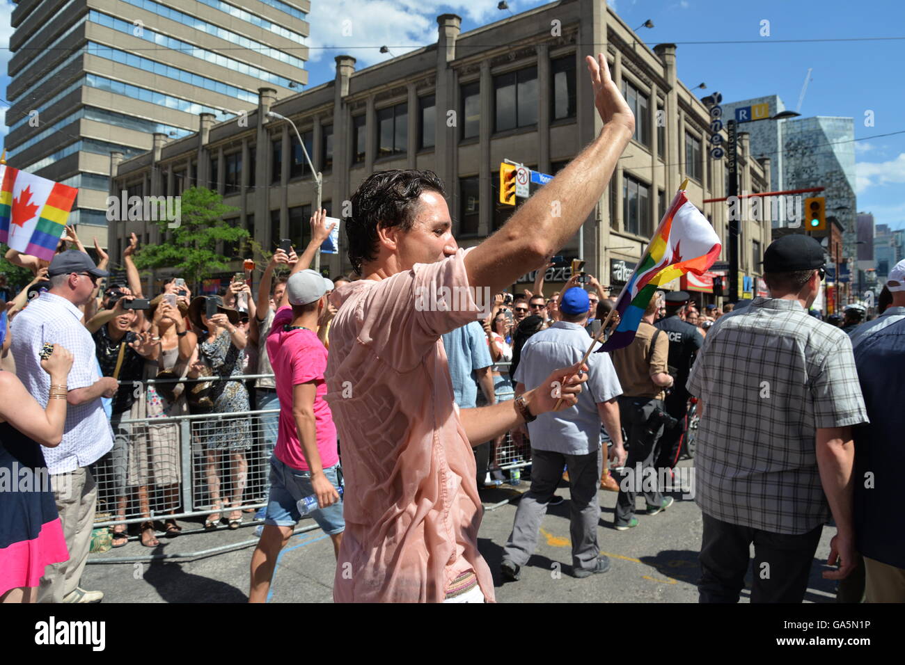 Toronto, Canada. 3rd July, 2016. Canadian Prime Minister Justin Trudeau ...