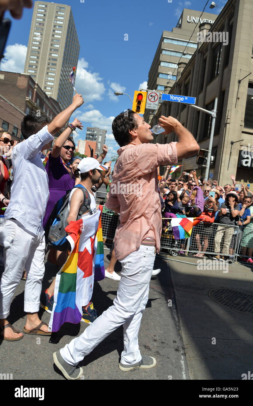 Toronto, Canada. 3rd July, 2016. Canadian Prime Minister Justin Trudeau ...