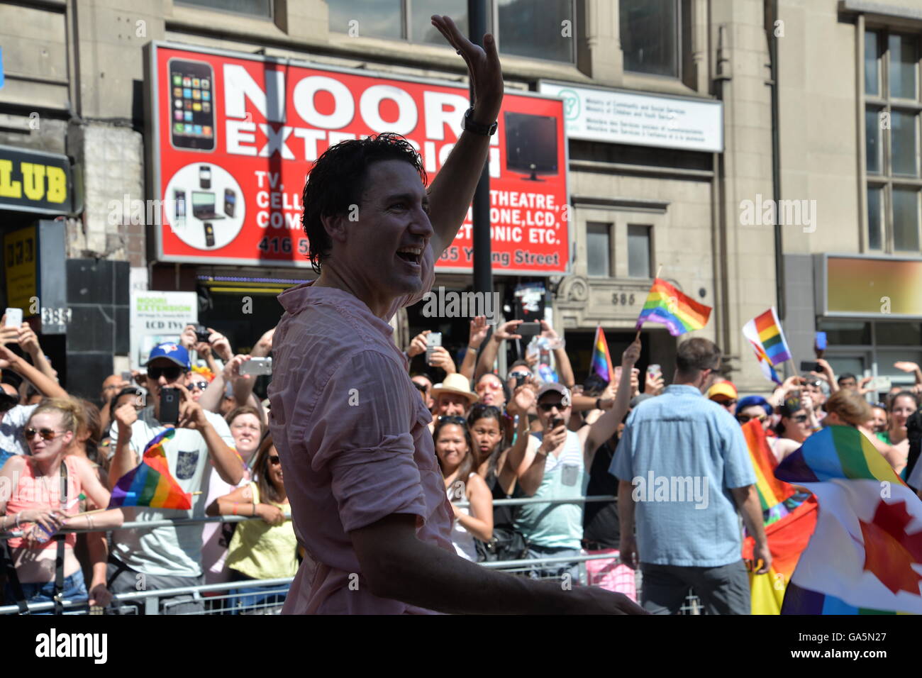 Toronto, Canada. 3rd July, 2016. Canadian Prime Minister Justin Trudeau ...