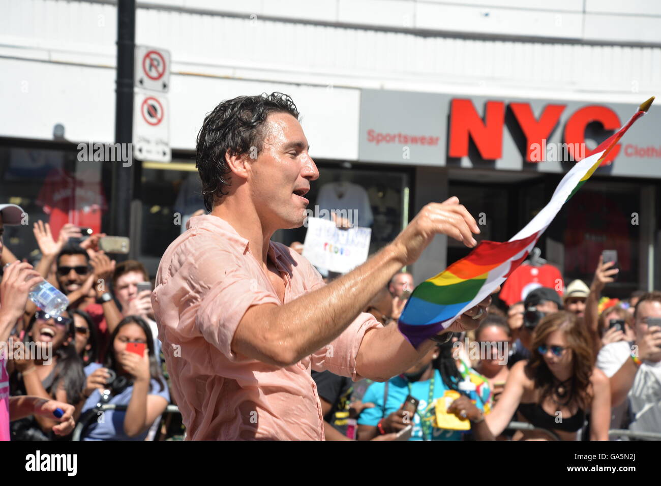 Toronto, Canada. 3rd July, 2016. Canadian Prime Minister Justin Trudeau ...