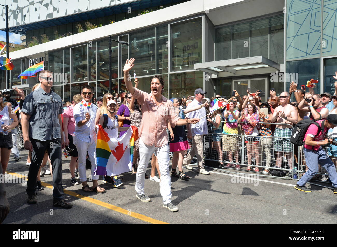 Toronto, Canada. 3rd July, 2016. Canadian Prime Minister Justin Trudeau ...