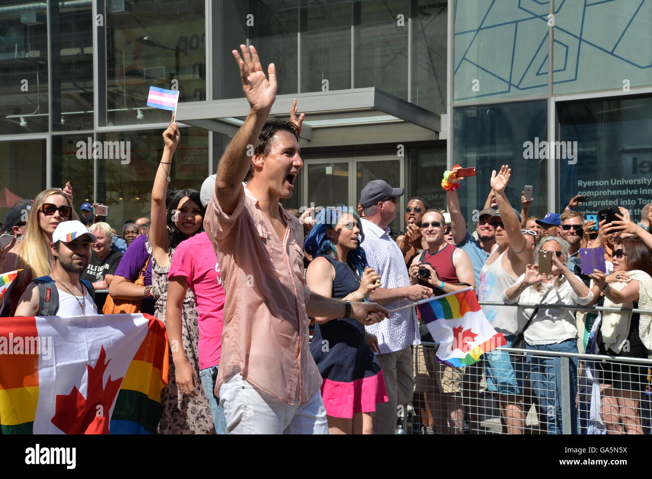 Toronto Canada 3rd July 2016 Canadian Prime Minister Justin Trudeau Participates At The