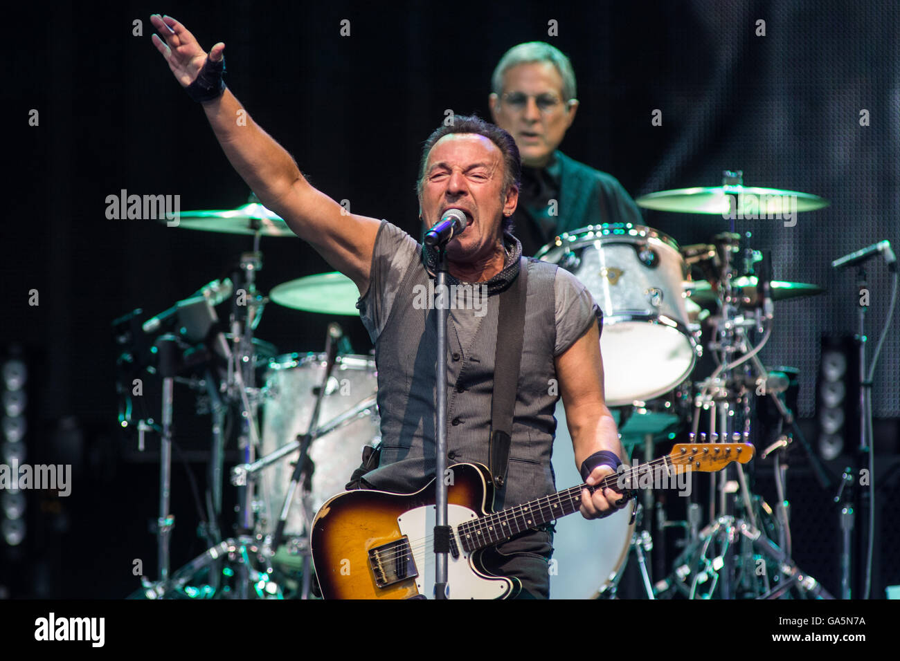 Milan Italy. 03th July 2016. The American rock legend Bruce Springsteen ...