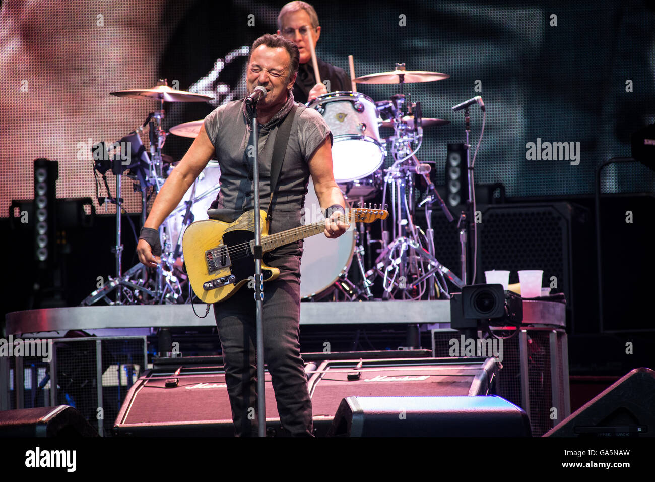 Milan Italy. 03th July 2016. The American rock legend Bruce Springsteen ...