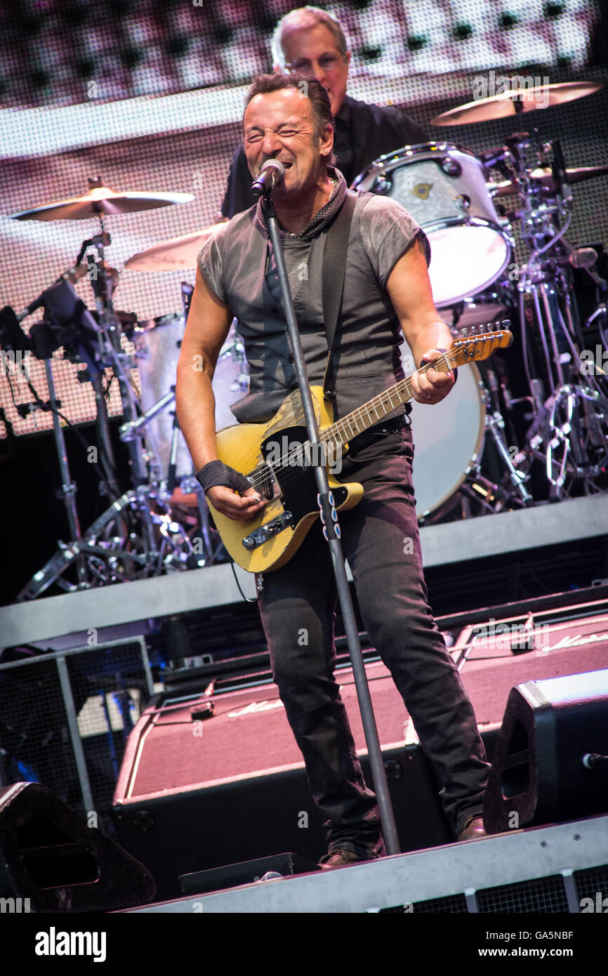 Milan Italy. 03th July 2016. The American rock legend Bruce Springsteen ...