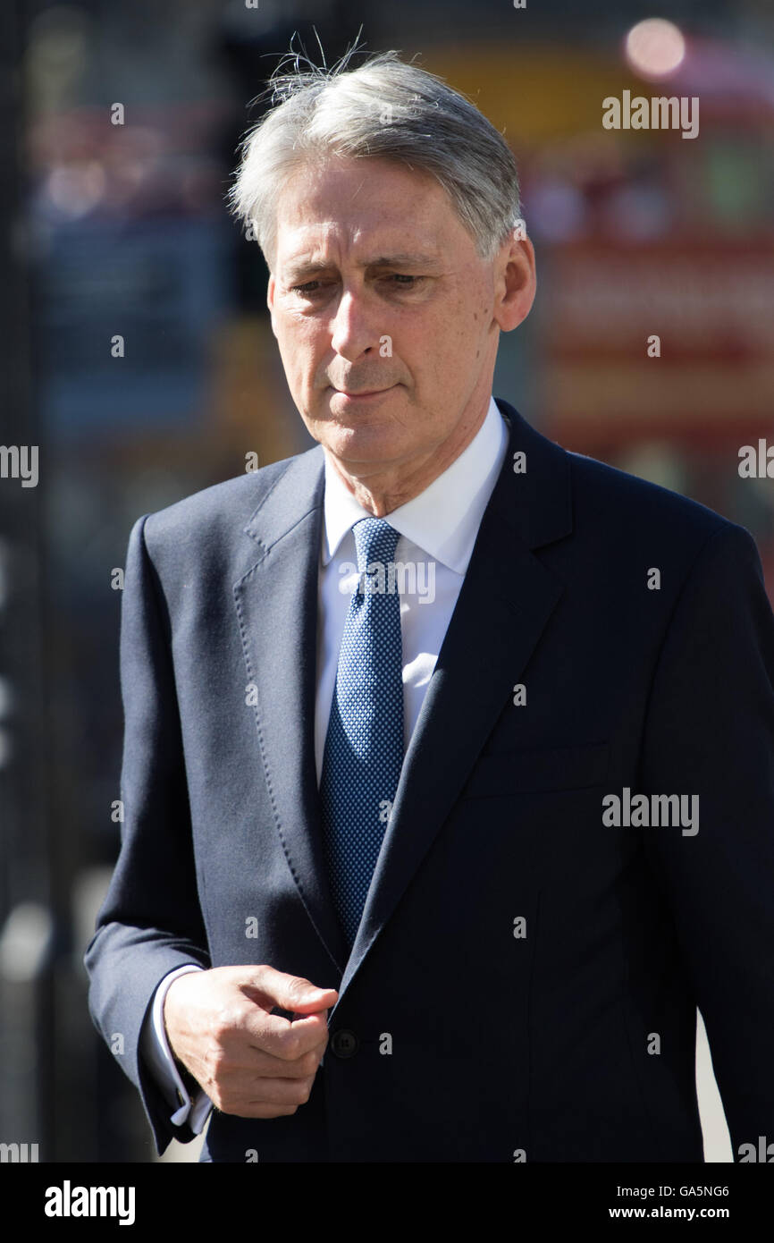 London, UK. 4th July, 2016. British Foreign Secretary Philip Hammond is ...