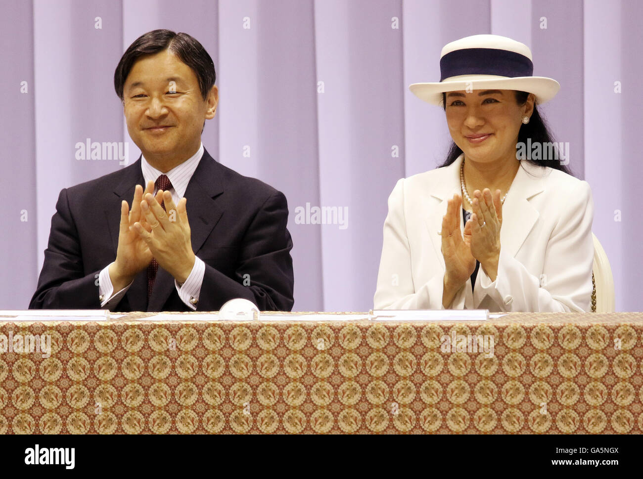 Tokyo, Japan. 3rd July, 2016. Japanese Crown Prince Naruhito (L) and ...