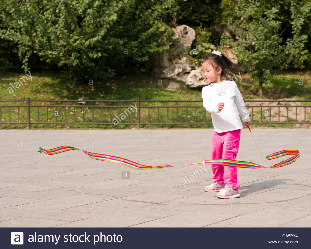 Ribbon Twirling High Resolution Stock Photography and Images - Alamy