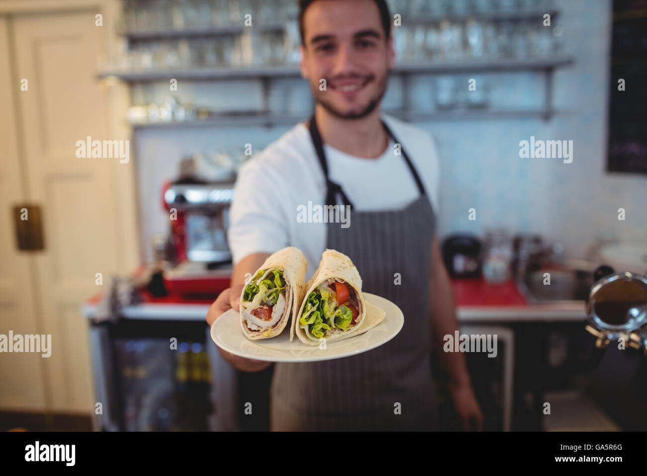 Waiter server working employee worker staff serving hi-res stock ...