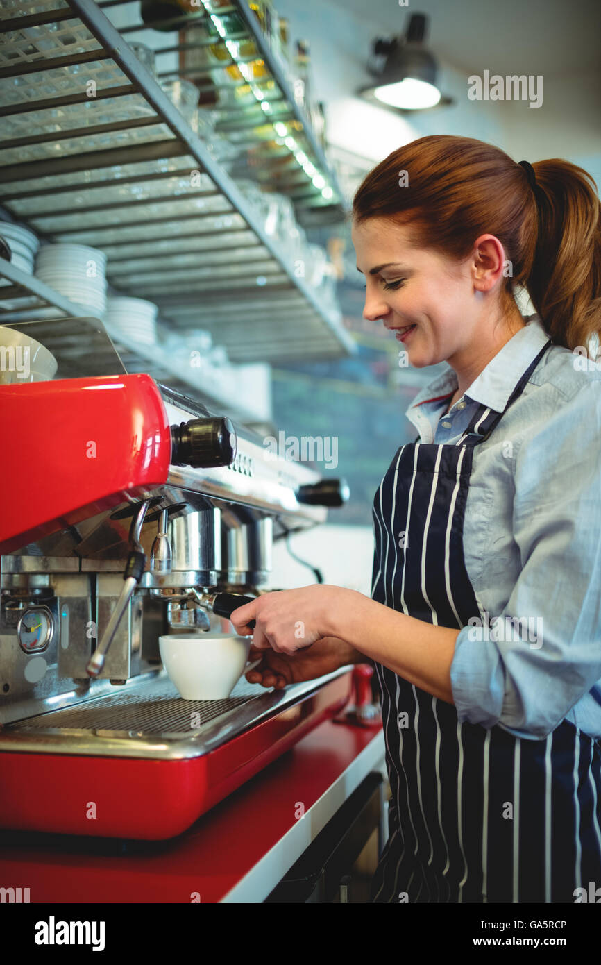 Female coffee maker hi-res stock photography and images - Alamy