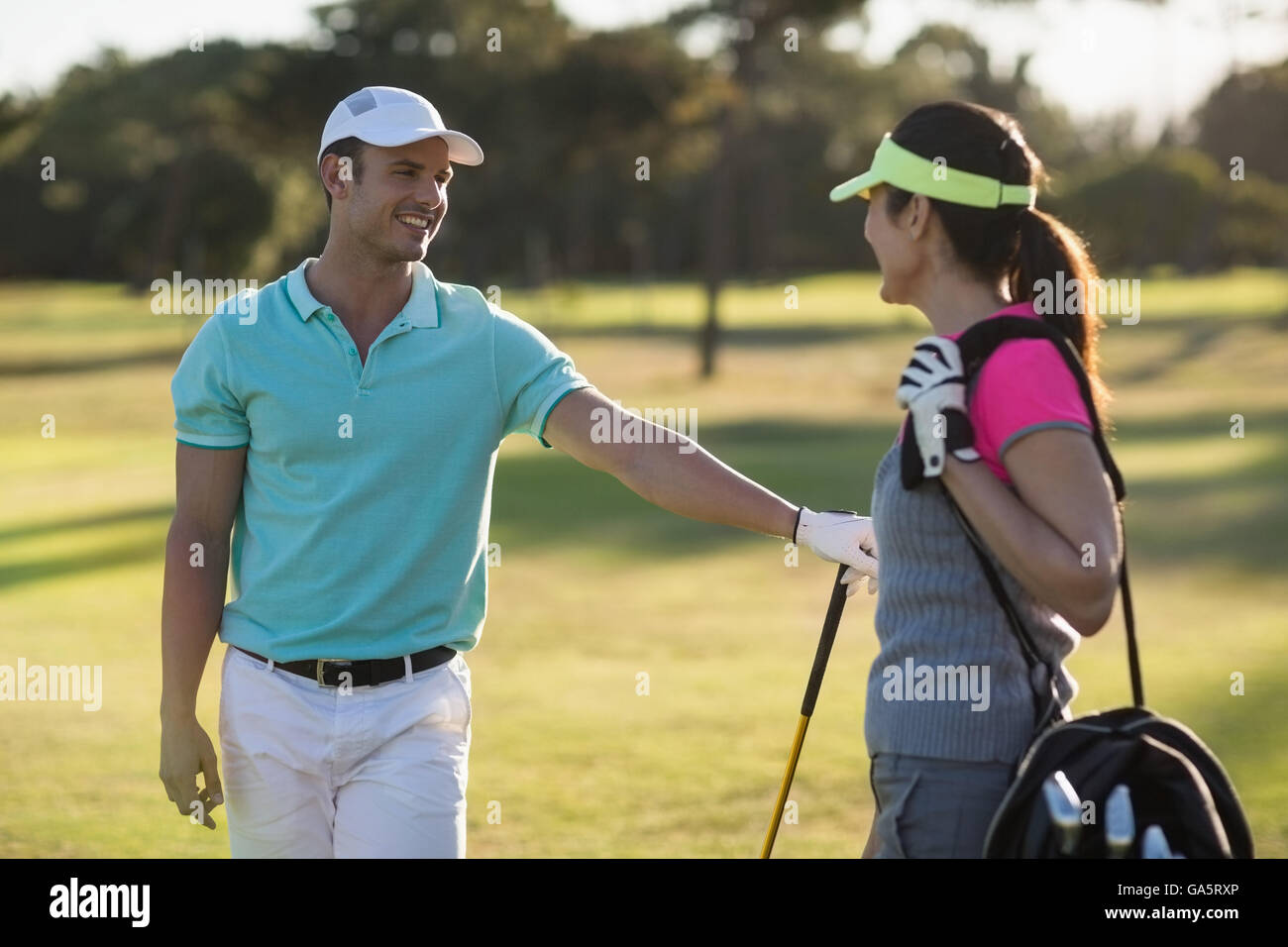 Happy golf hi-res stock photography and images - Alamy