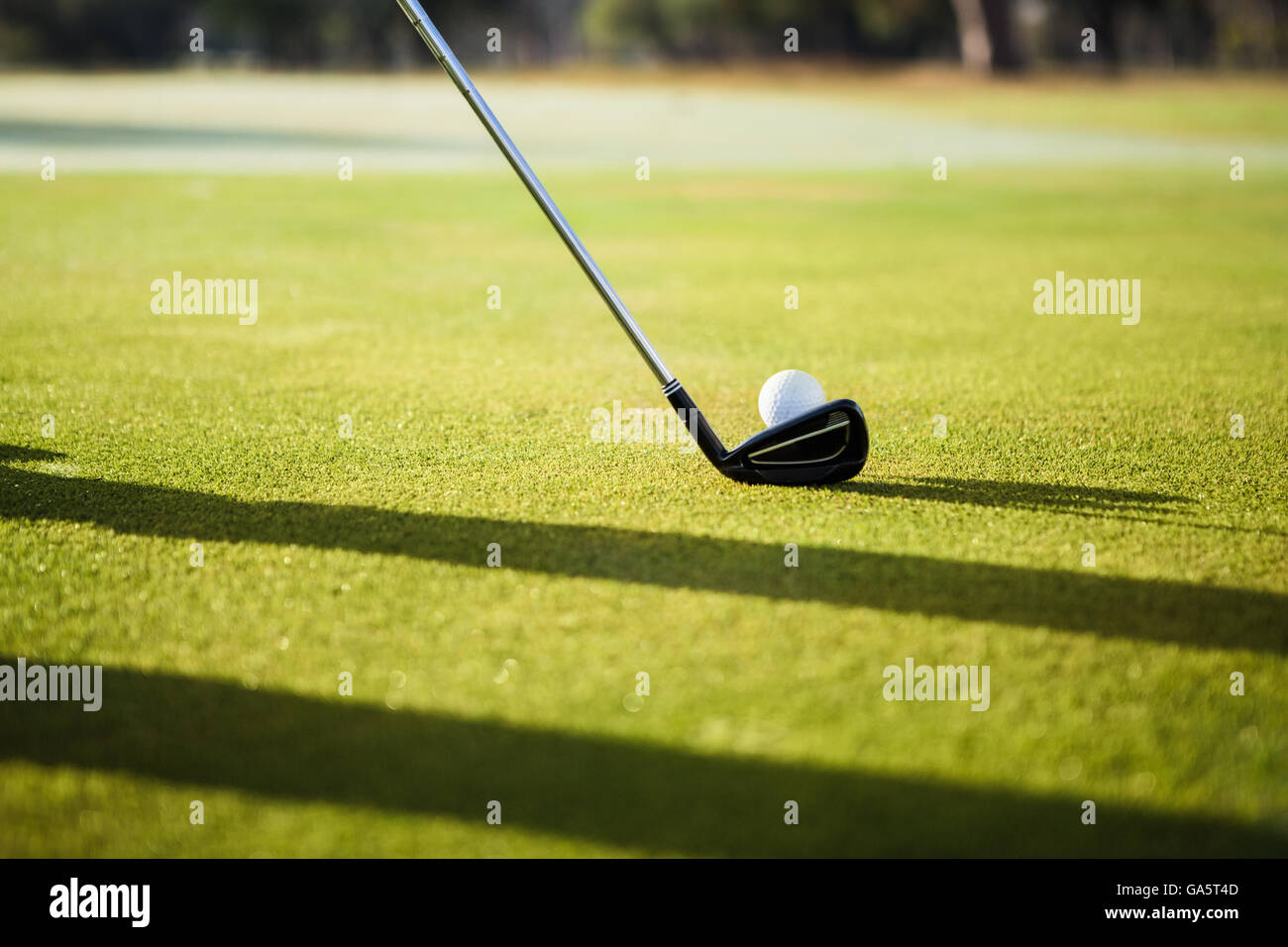Close up of a golf ball and club Stock Photo - Alamy
