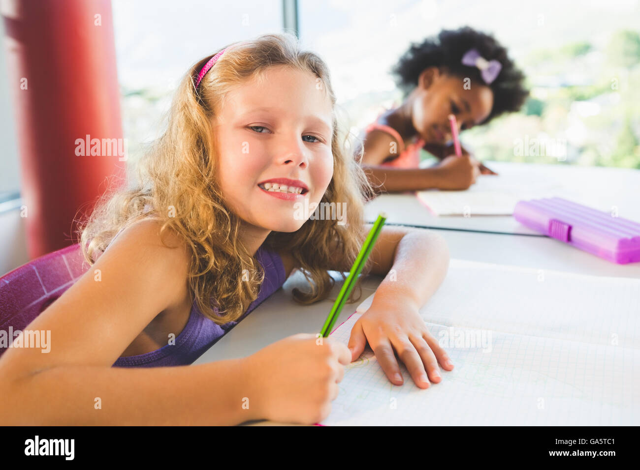 Primary girl in classroom hi-res stock photography and images - Alamy