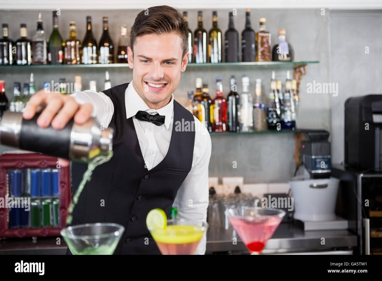 Cocktail bar staff uniform hi-res stock photography and images - Alamy